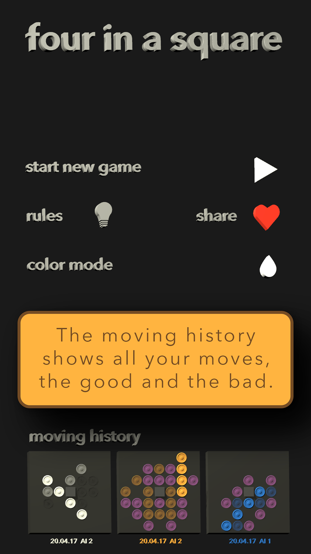 Four in a square - Connect 4 diehards 3D